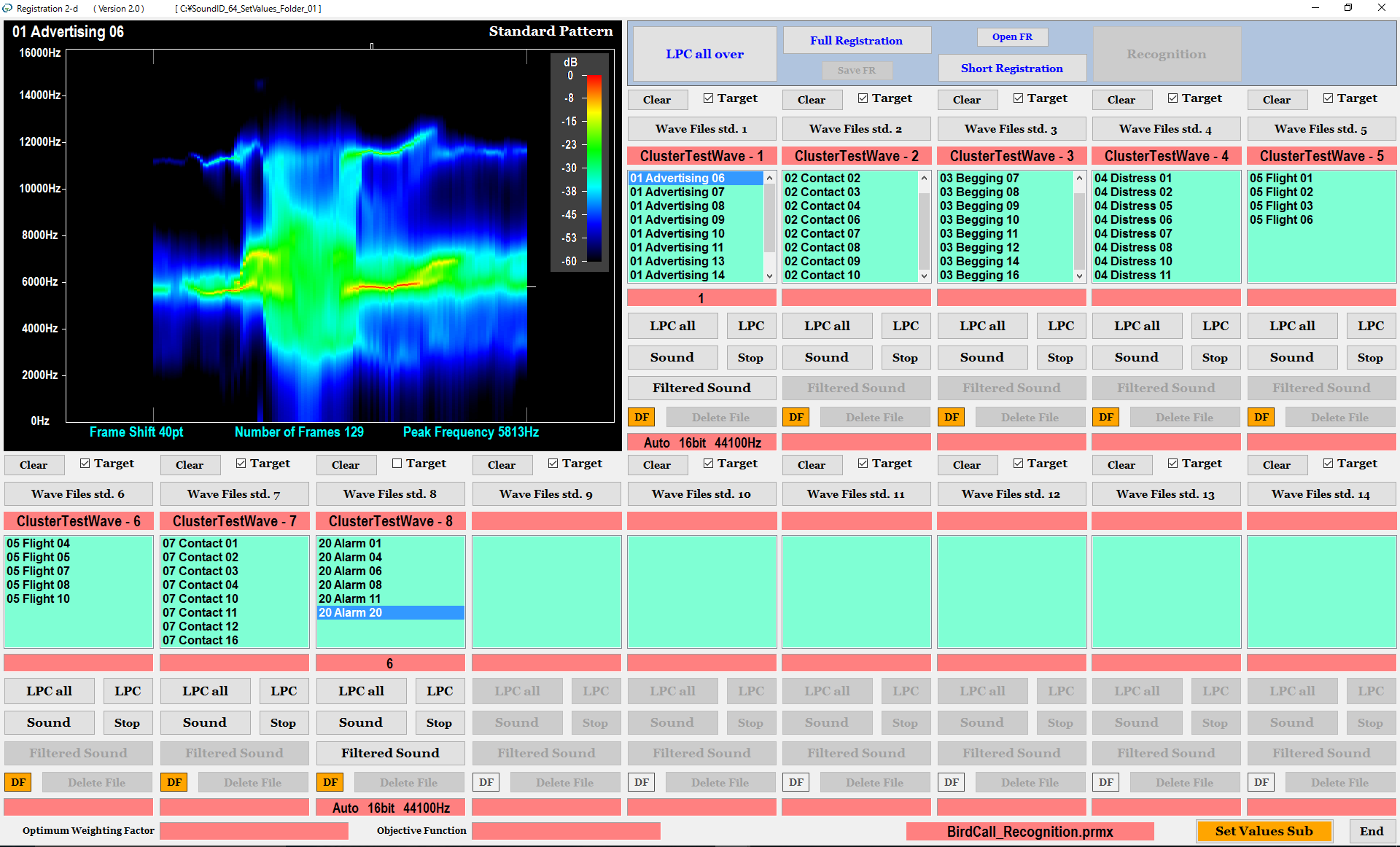 Sound Recognition Software using Two-dimensional GD | GD Similarity